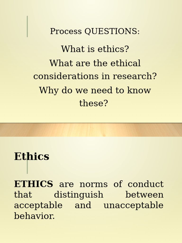 Ethics in Research | PDF