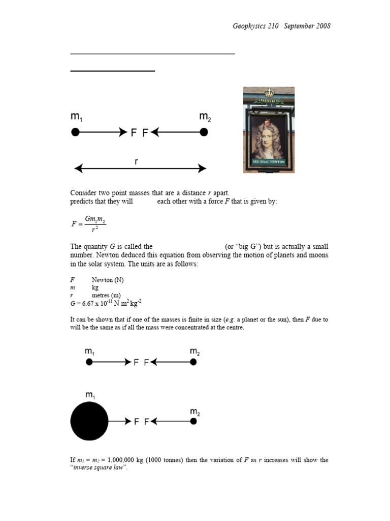 B2. Basics of Gravity Exploration | PDF