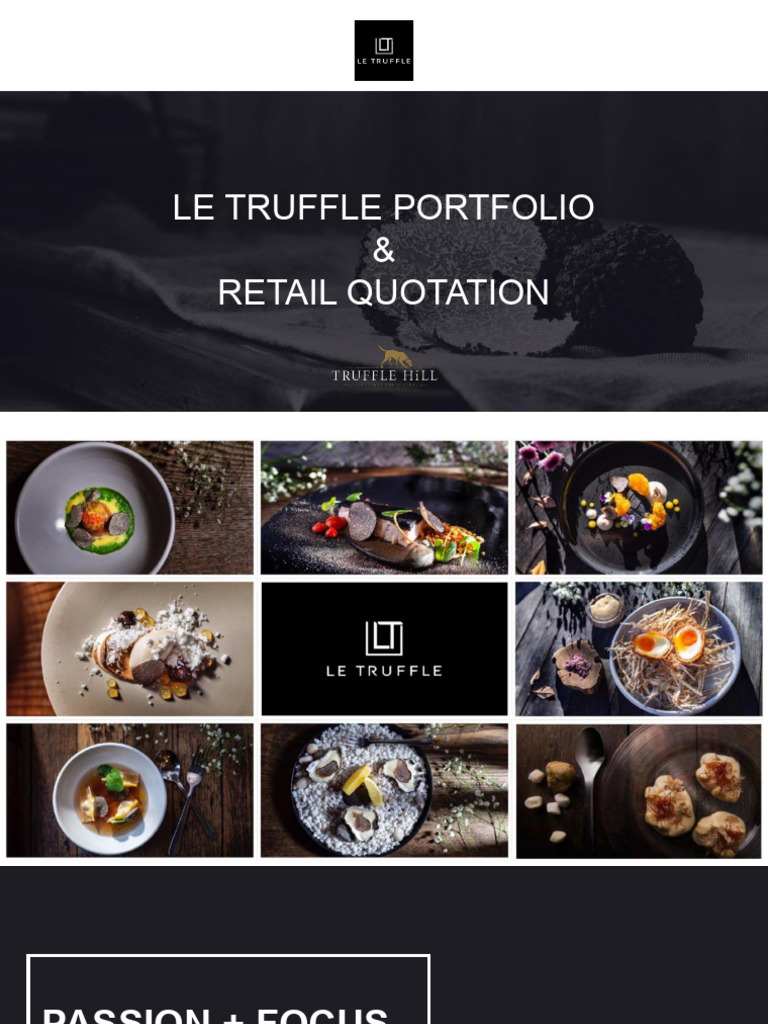Gourmet Truffle Portfolio (RT) | PDF