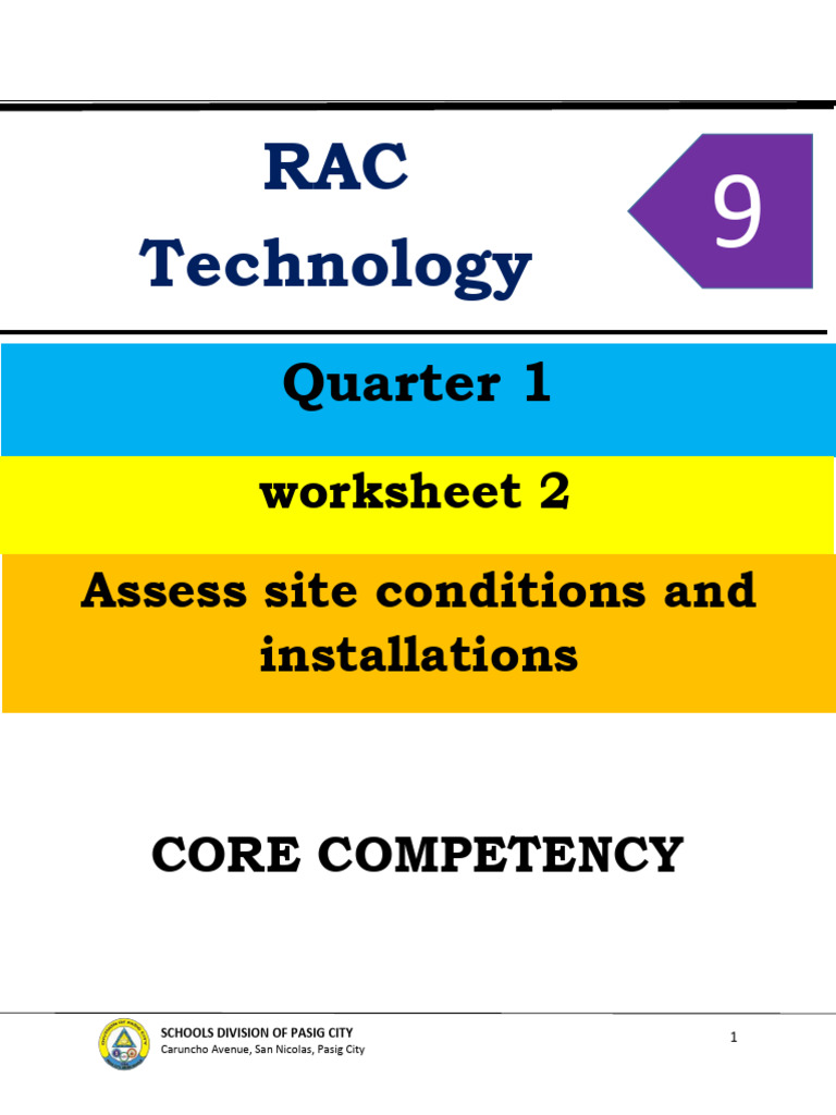 SPTVE-RAC Technology 9-Q1-DW2 | PDF