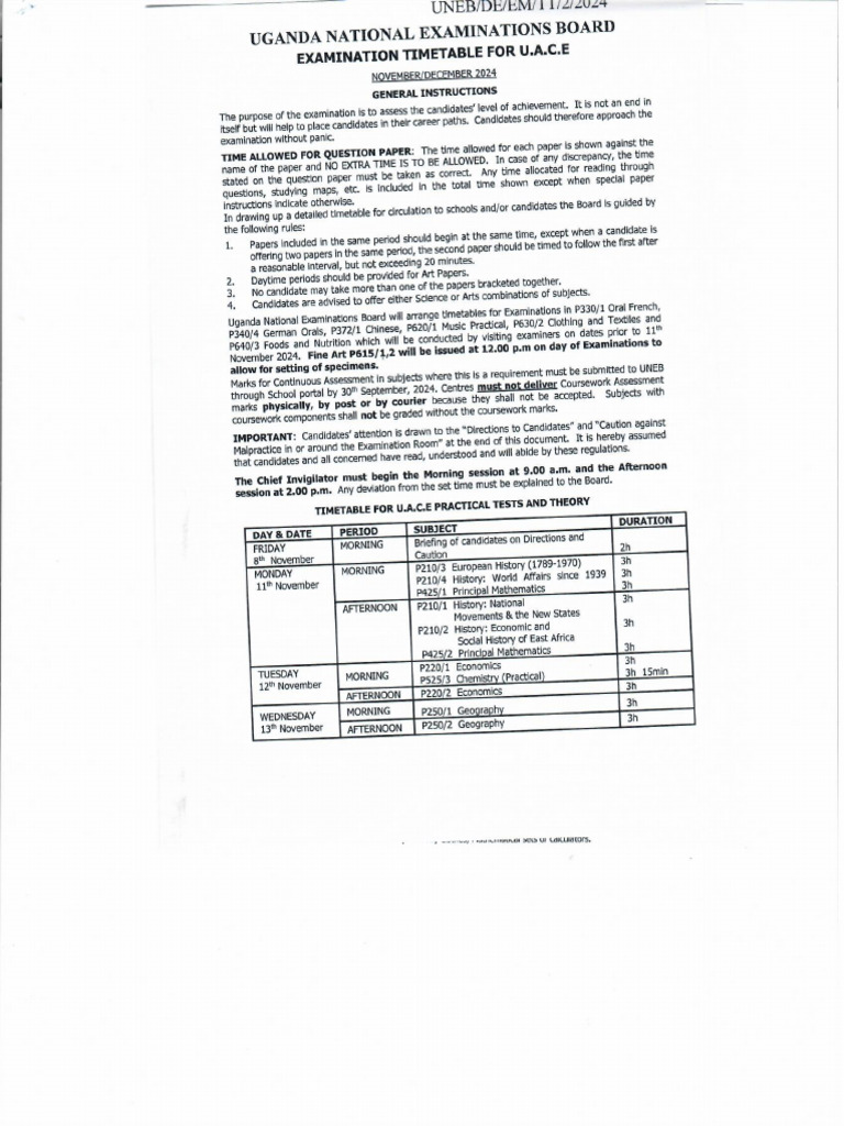 Uace 2024 Timetable Draft1 27june2024b | PDF