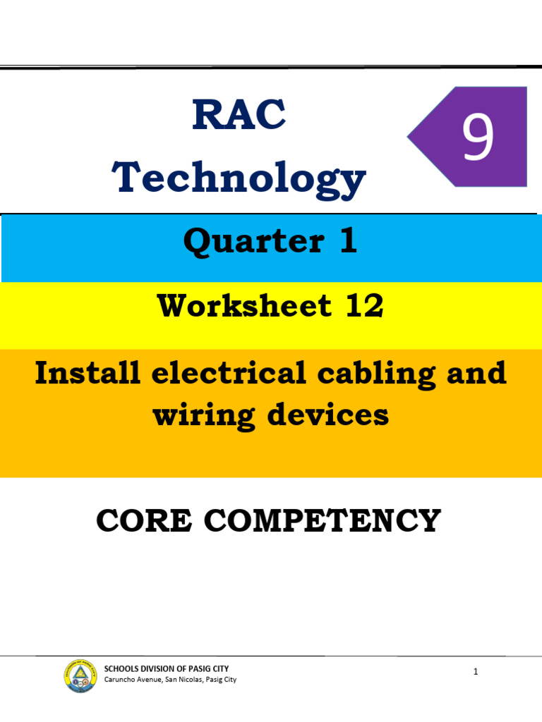 SPTVE-RAC Technology 9-Q1-DW12 | PDF