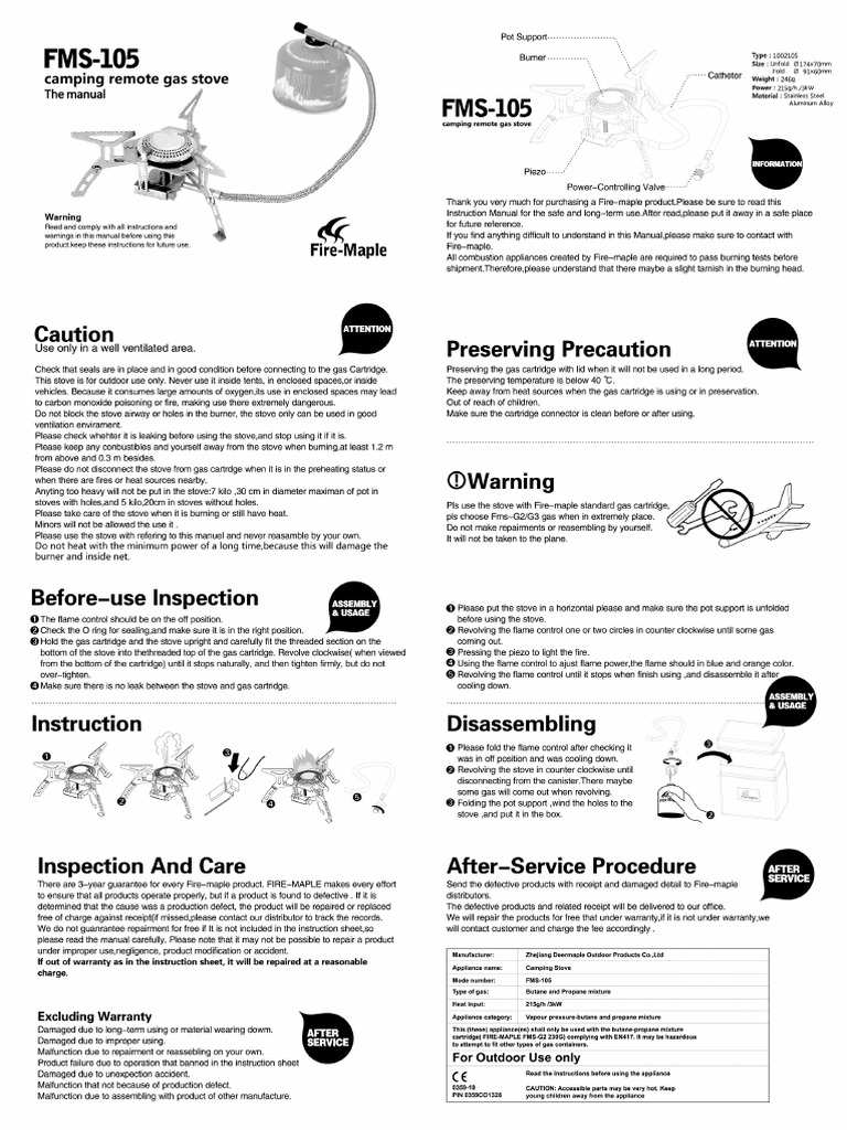 FMS-105 Manual | PDF