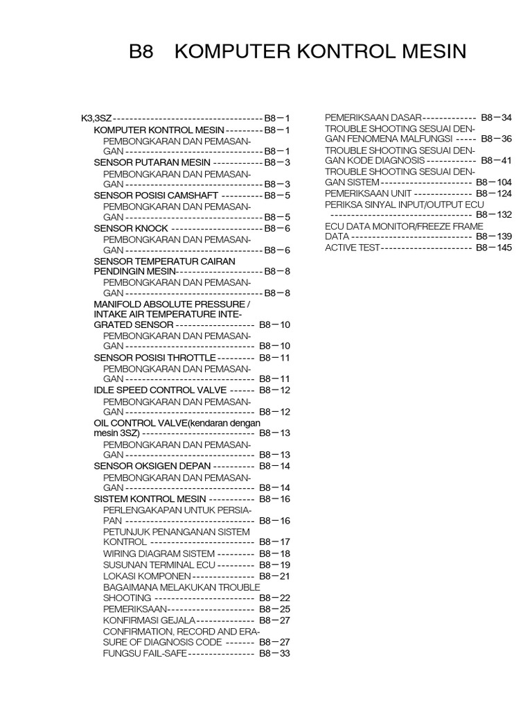 B8 Komputer Kontrol Mesin | PDF