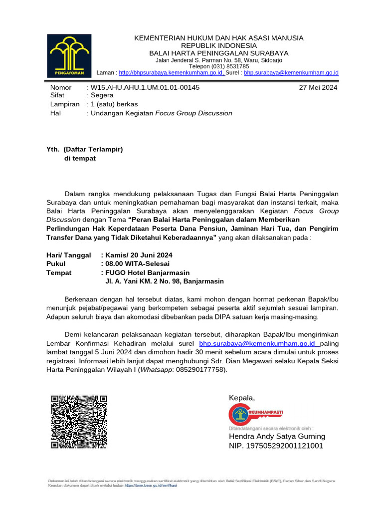 Undangan Instansi | PDF