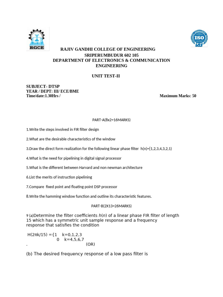 Dsp Eee Pdf