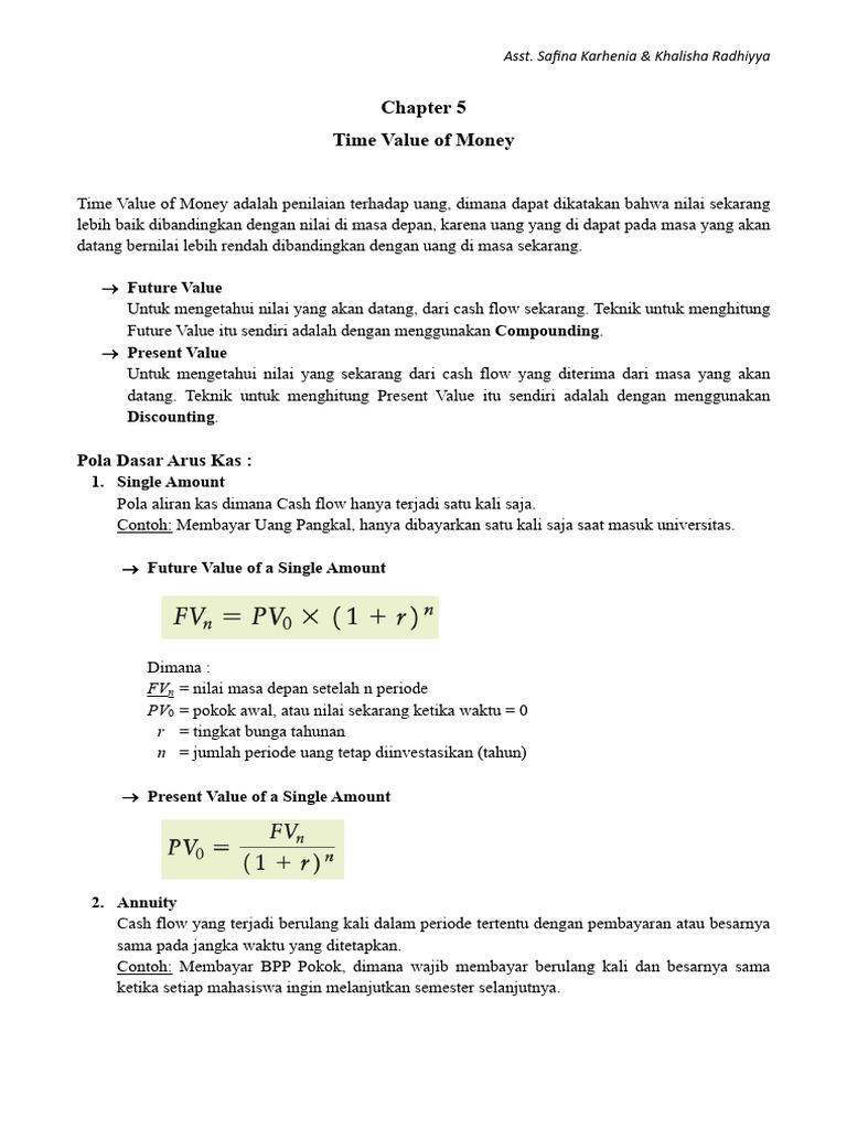 Chp. 5 Time Value of Money (FIX) | PDF