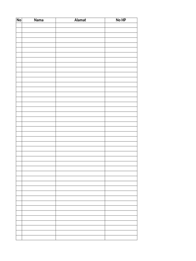 Daftar Presensi Pdf