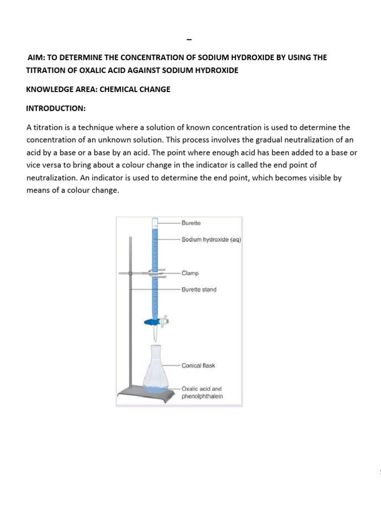 Titration Experiment | PDF