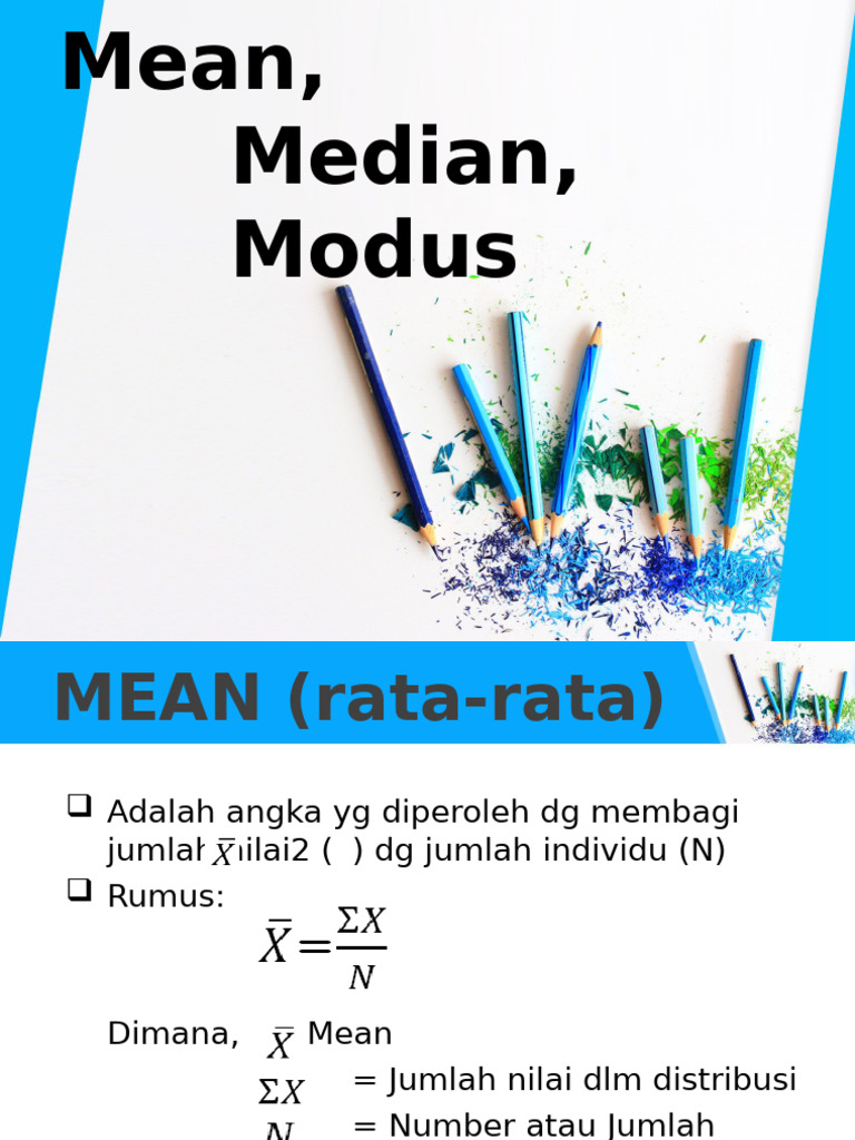 Pertemuan 3 - Mean, Median, Modus | PDF