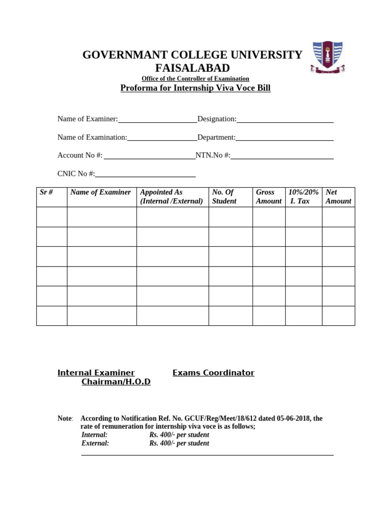 Internship Viva Voce | PDF