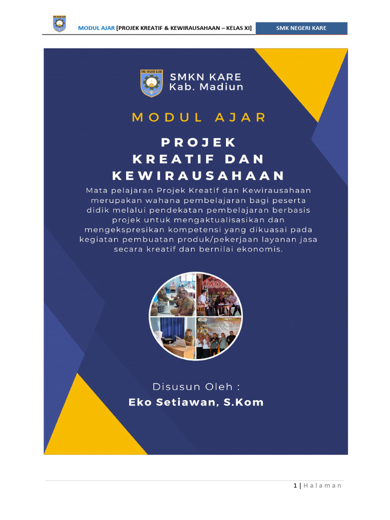 Modul Ajar PKK Kelas XI (Eko) | PDF