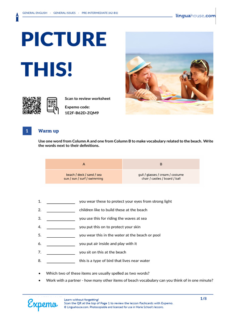 Picture This British English Teacher | PDF | Verb | Vocabulary