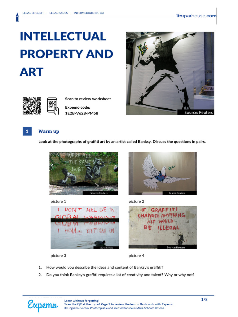 Intellectual Property and Art British English Teacher | PDF | Trademark ...