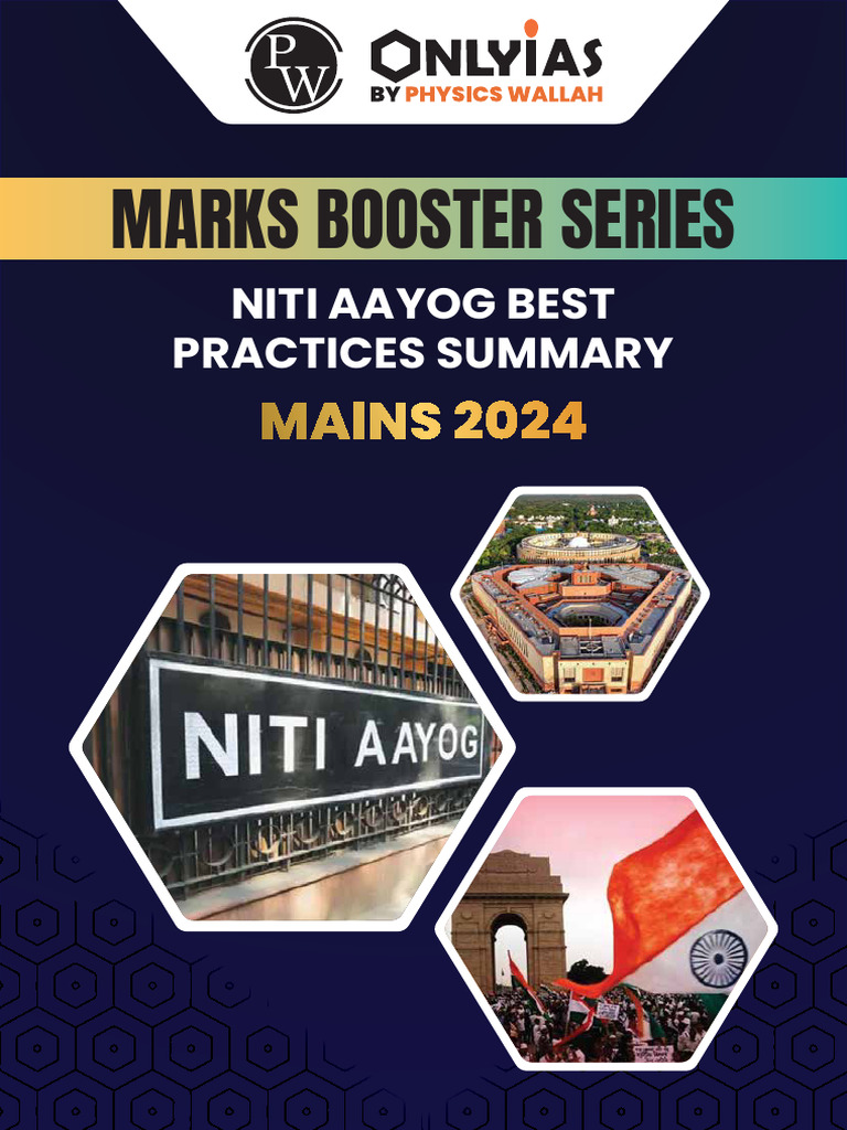 NITI Aayog Best Practices Mains Marks Booster Series 2024 English | PDF