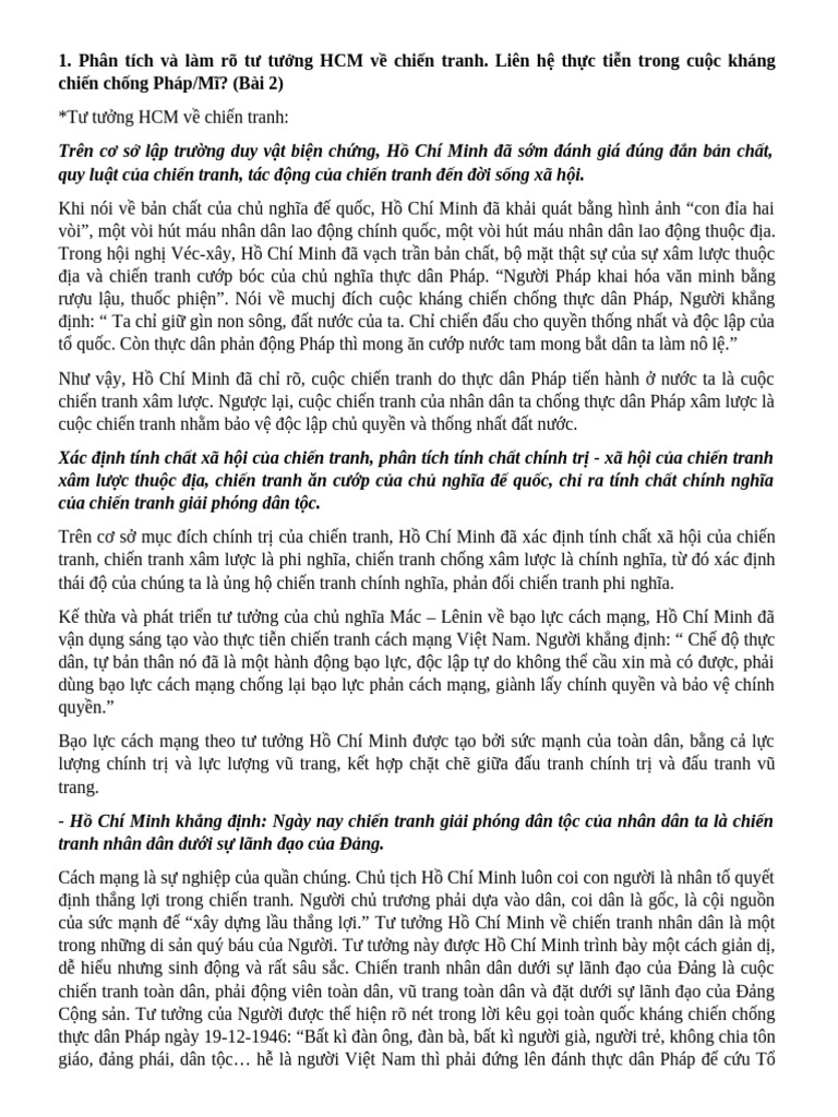 Đề cương GDQP | PDF