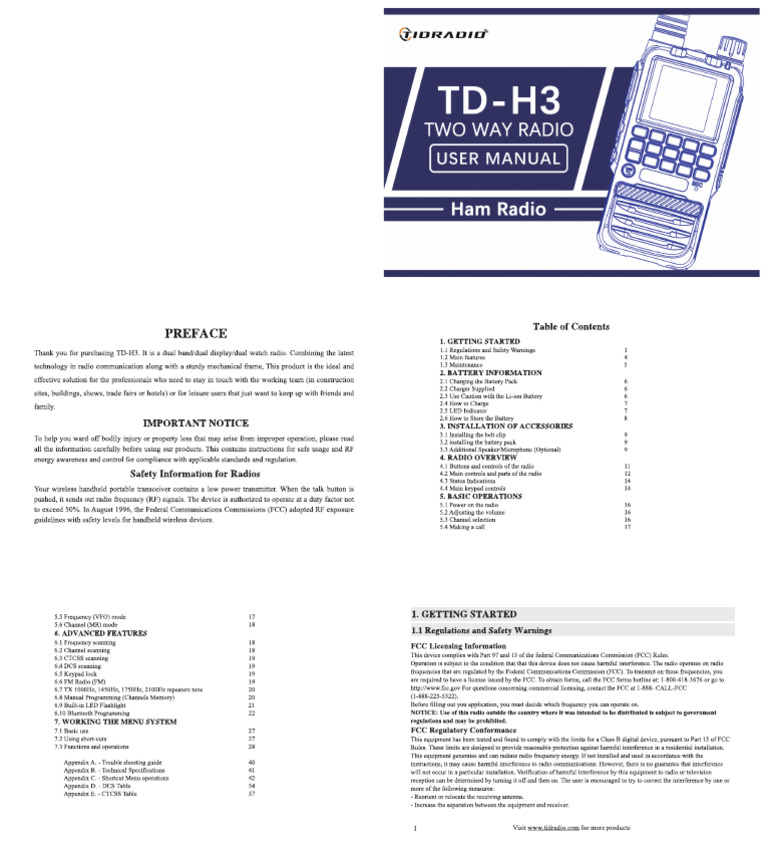 H3 Ham Manual | PDF