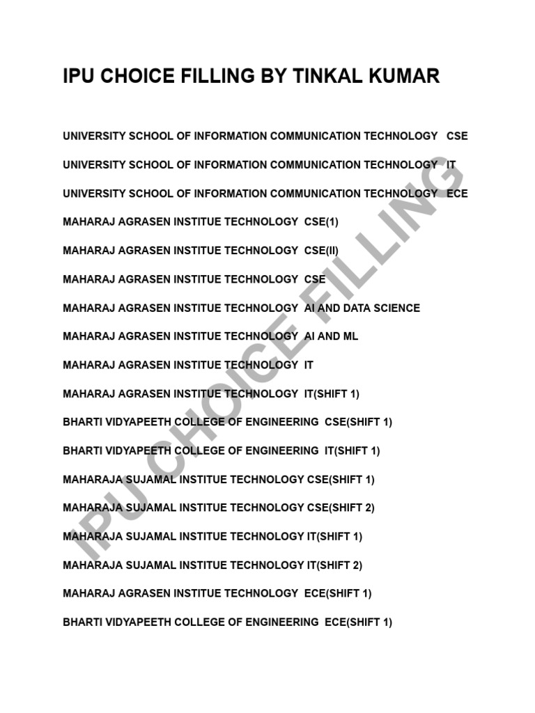 Ipu Choice Filling | PDF