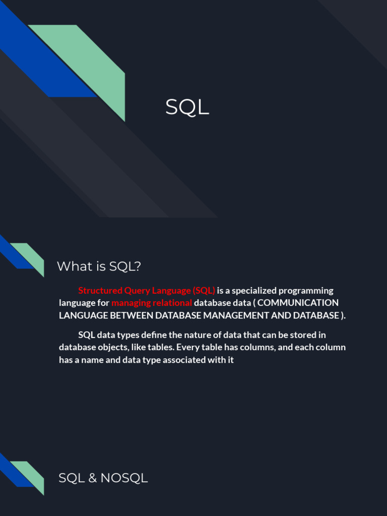 SQL | PDF