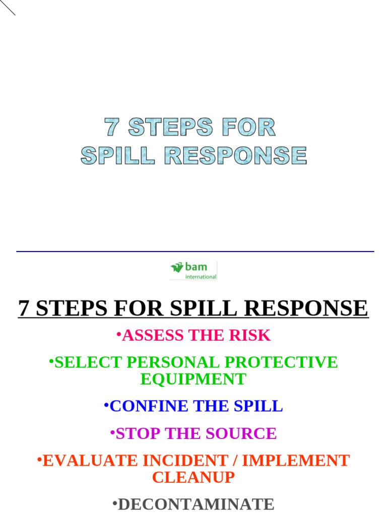 7 Steps To Spill Response | PDF