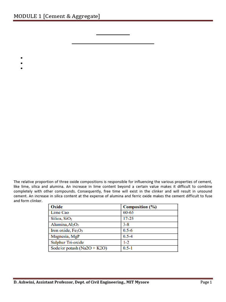 Concrete Technology Notes | PDF | Cement | Concrete