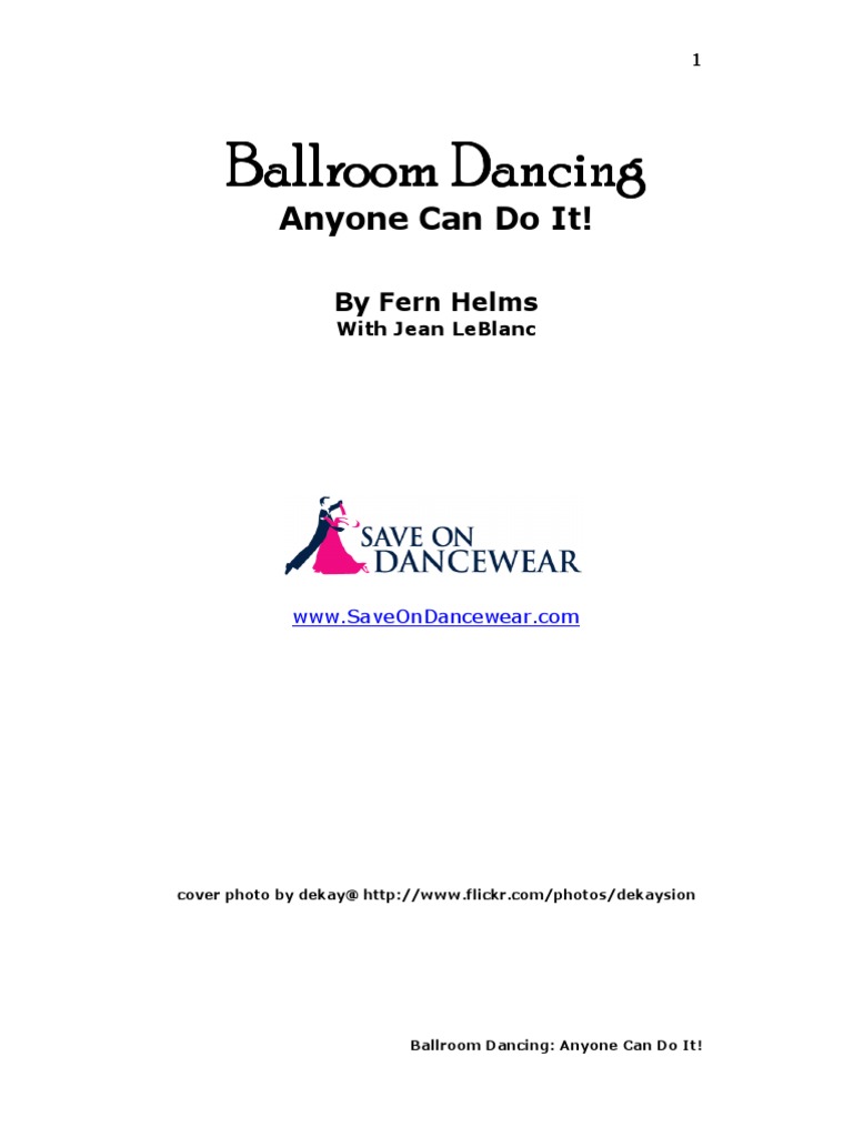 Free Dance Steps Book For Download | PDF | Tango | Social Dance