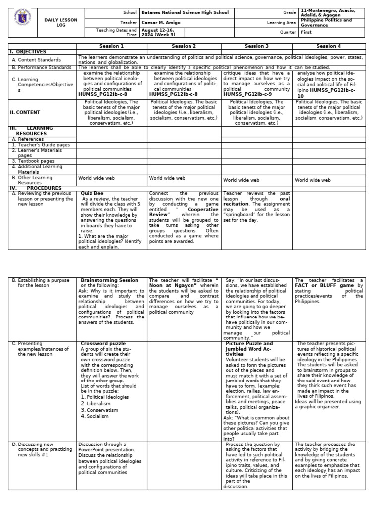 MODIFIED-DLL-SH-PPG Q1 Week 3 | PDF