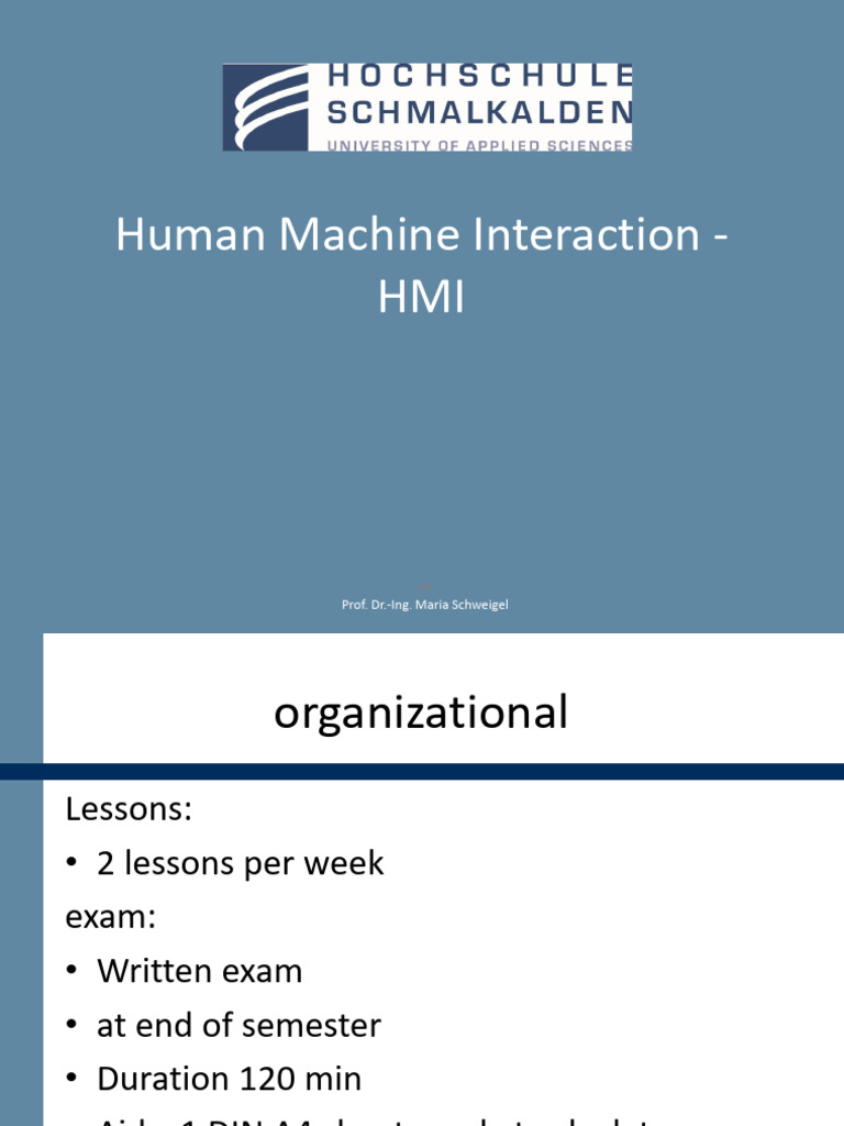 Slides HMI Eng | PDF | Human–Machine Interaction | Design