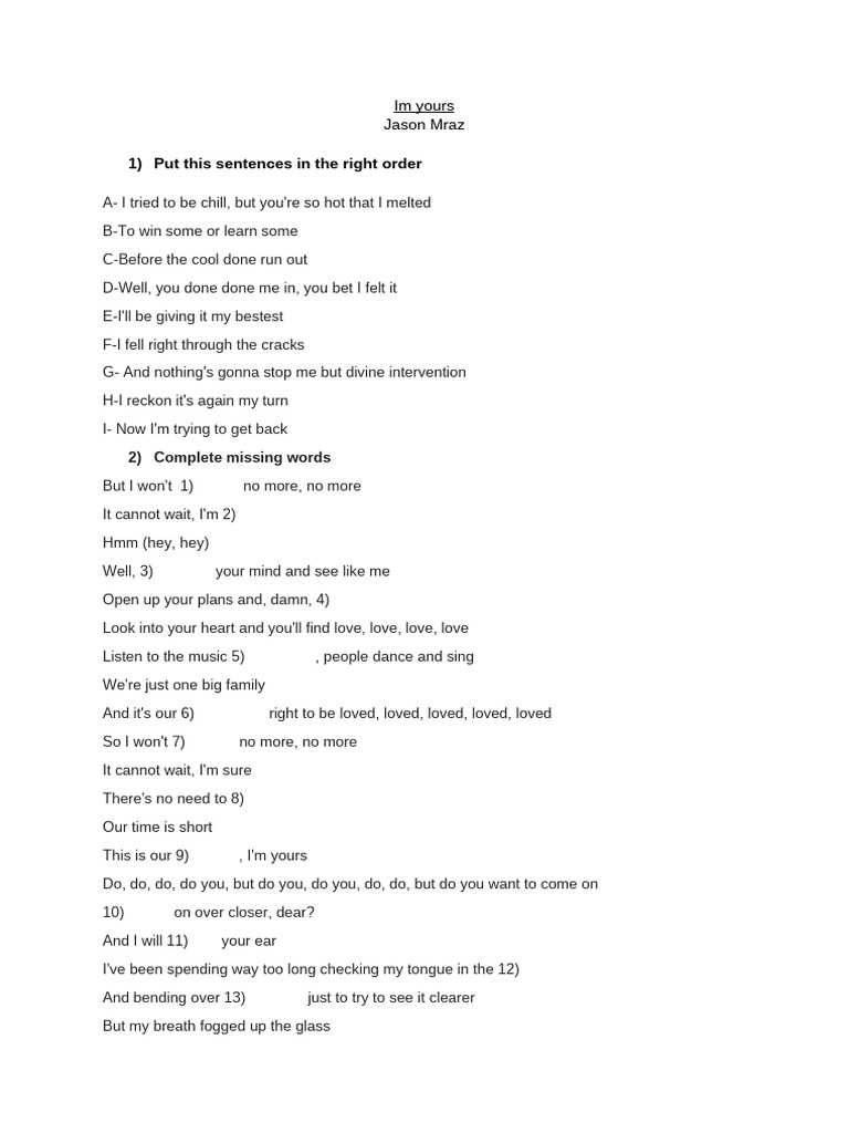 Song | PDF