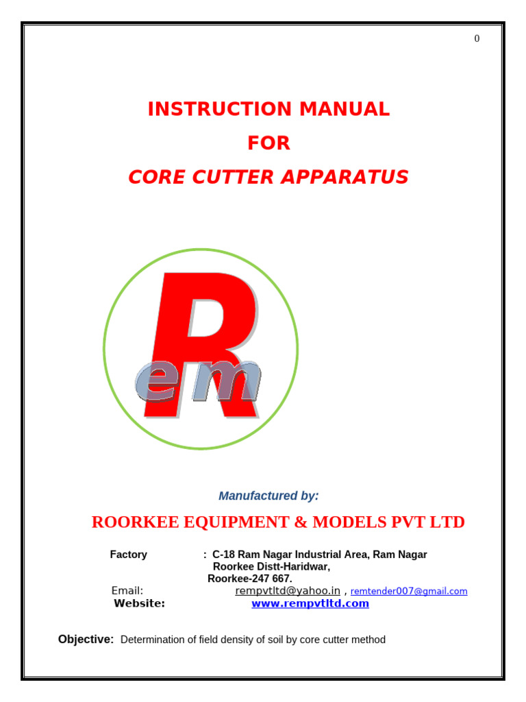 Core Cutter | PDF