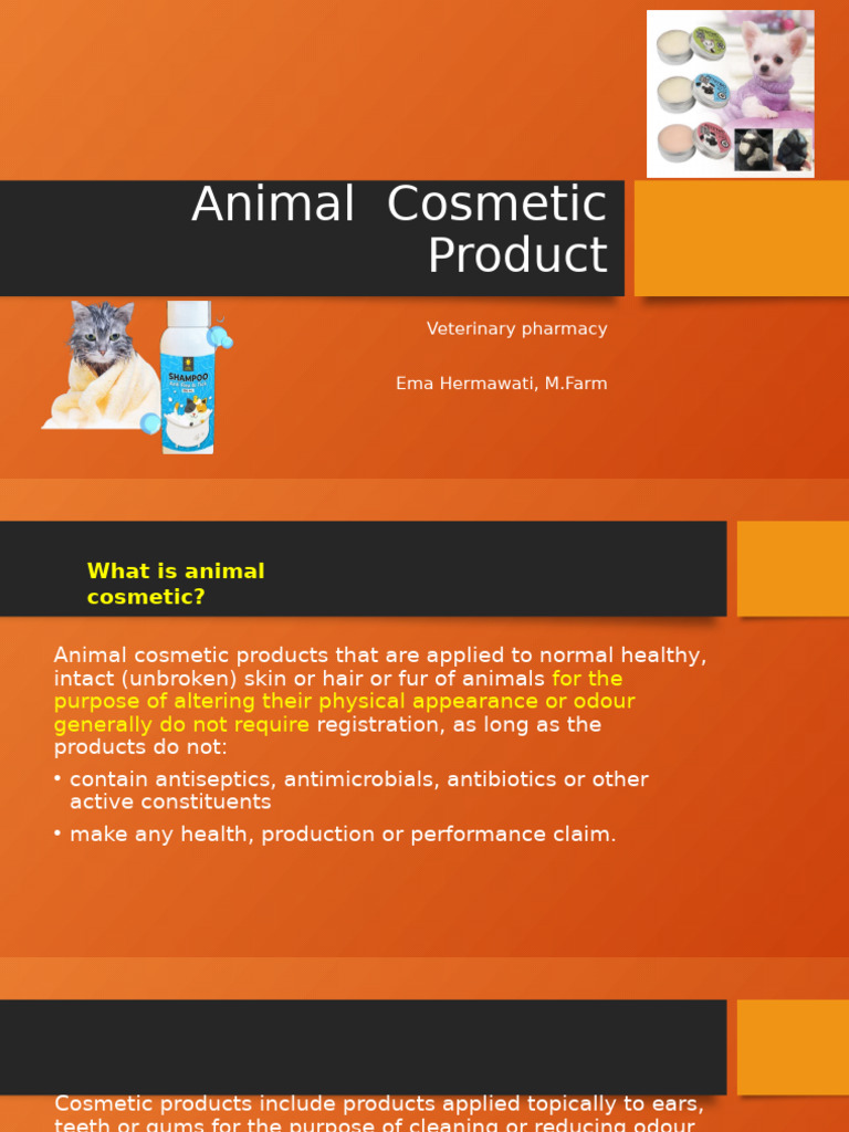 Animal Cosmetic Product | PDF