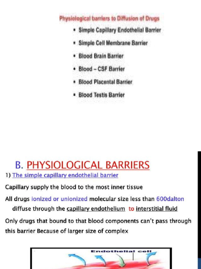 Physiological Barriers | PDF