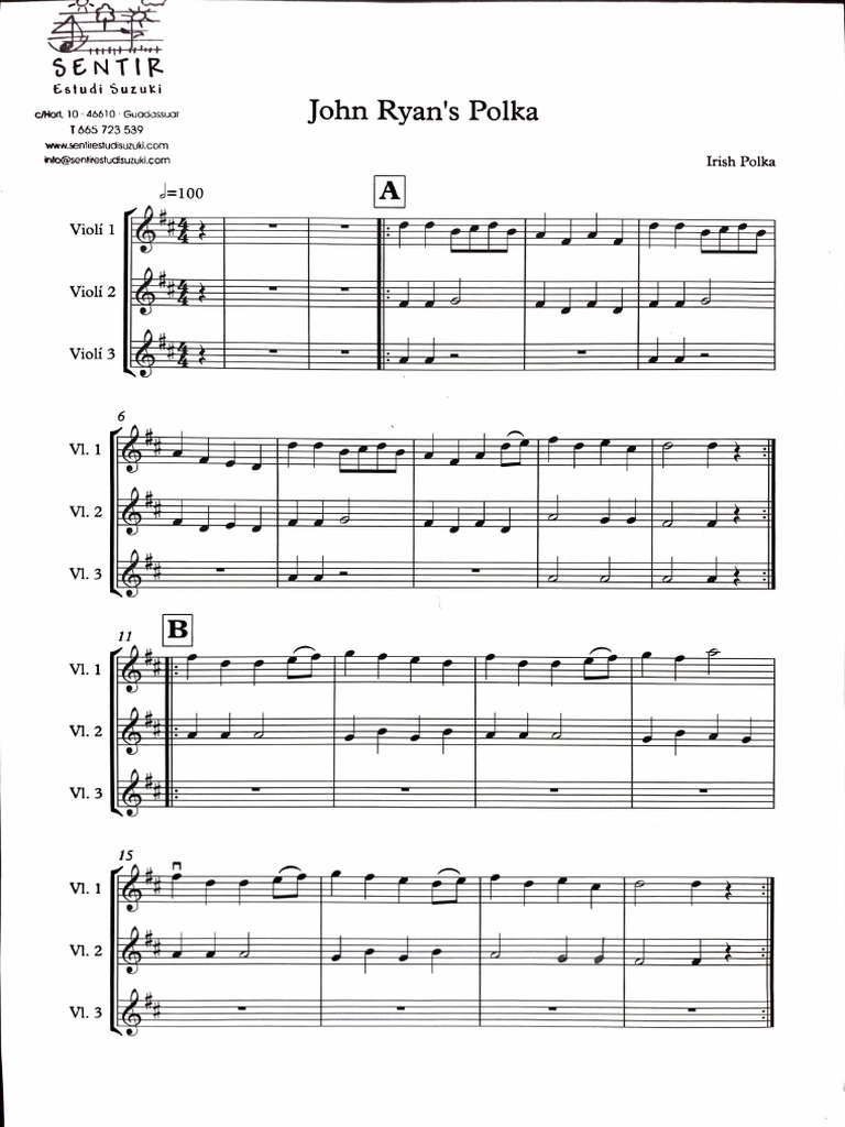 John Ryan's Polka - Irish Polka | PDF