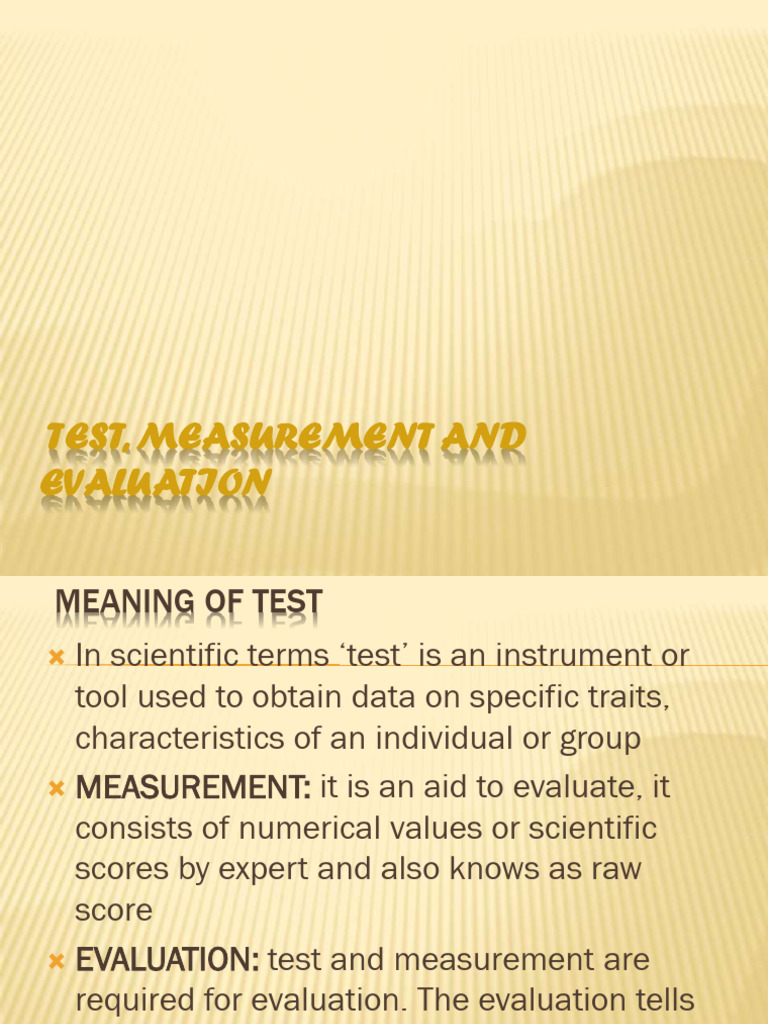 7 Test Measurement And Evaluation PDF