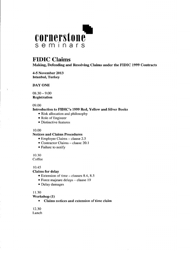 Fidic Claims | PDF