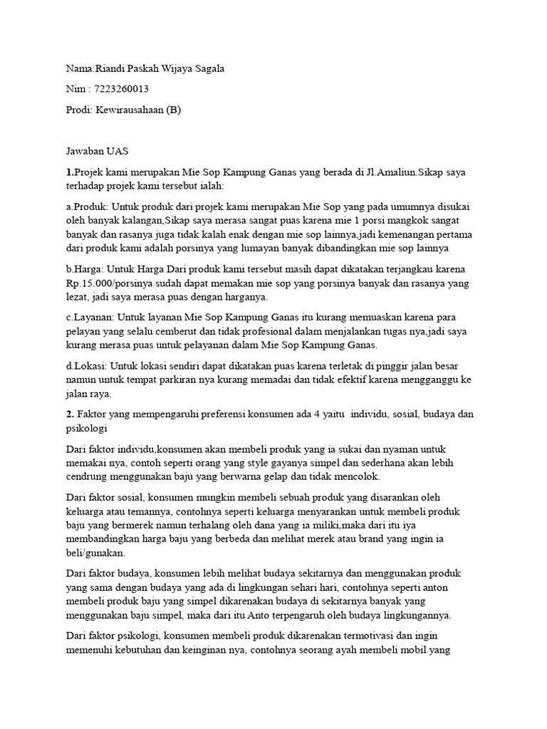 Riandi Paskah Wijaya Sagala | PDF