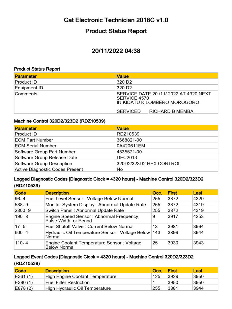 Service - Report | PDF