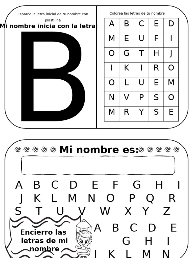 Aprendo A Escribir Mi Nombre | PDF