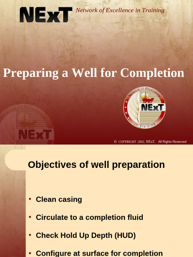 6 - Preparing A Well For Completion | PDF