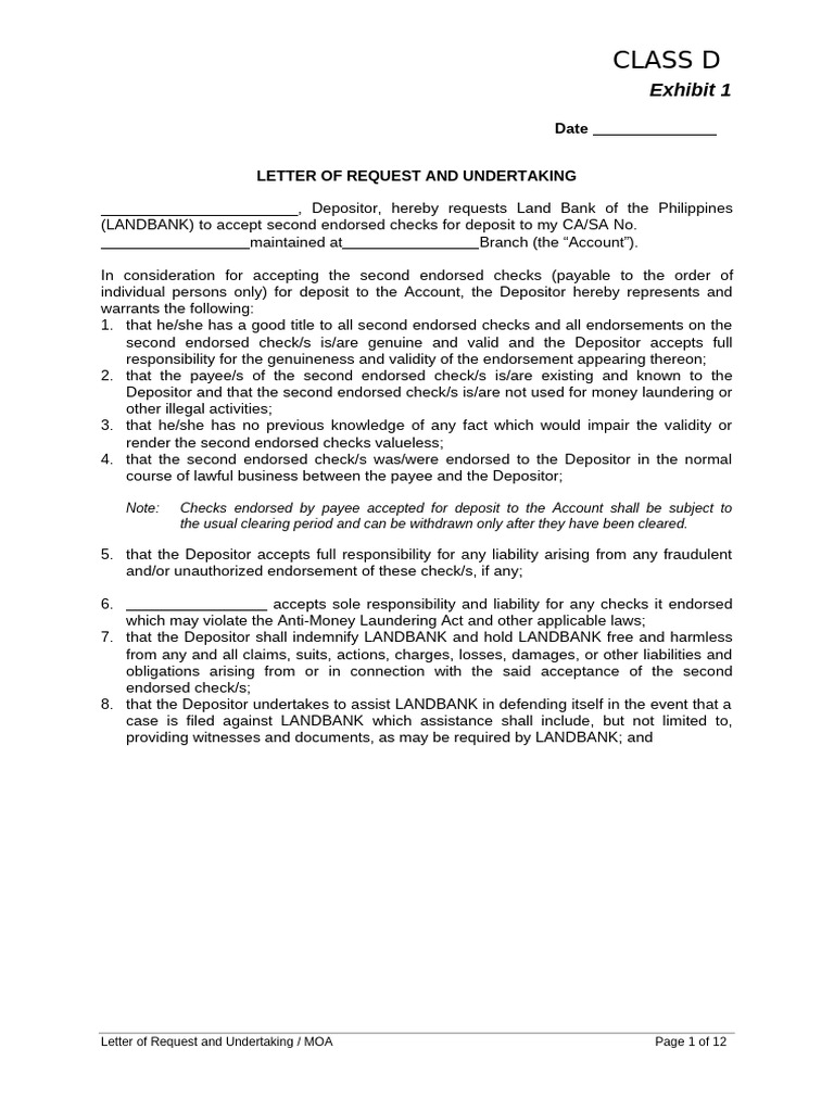 Exhibit 1 - LRU AND MOA | PDF