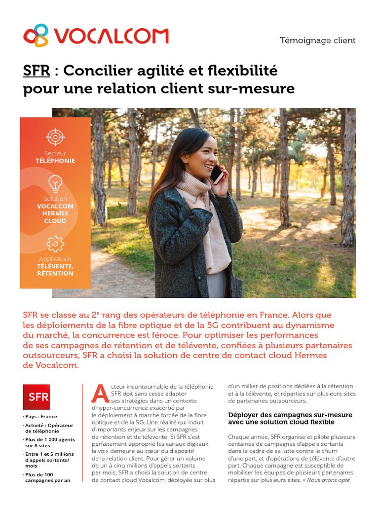 Vocalcom - Etude - de - Cas - SFR - 871 - 1680596737703 | PDF