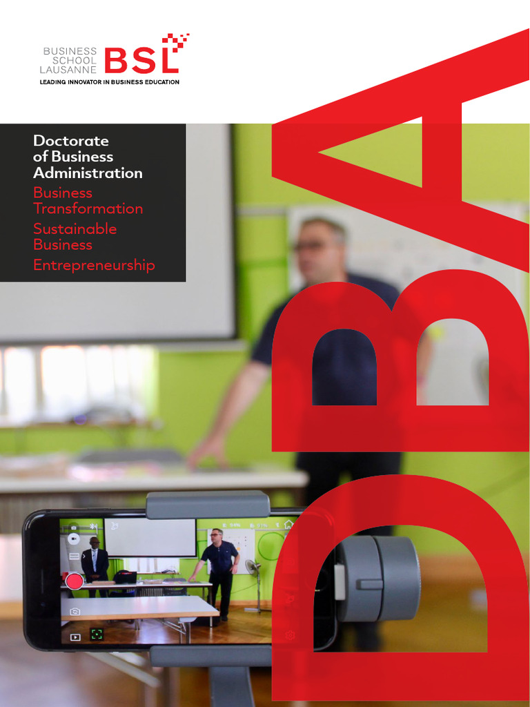 2024.02.20 - DBA Brochure FINAL - BUSINESS SCHOOL LOUSANE | PDF