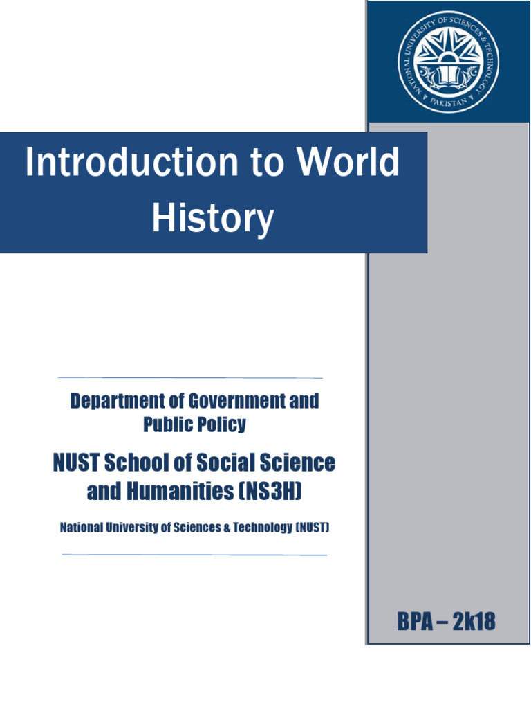 Introduction To World History Course Outline BPA 2k18 | PDF