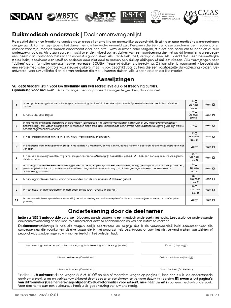 Gezondheidsverklaring | PDF | Clinical Medicine