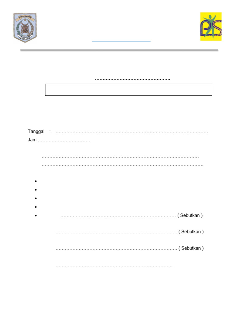 Formulir Laporan KPC KTD Di RS-1 | PDF