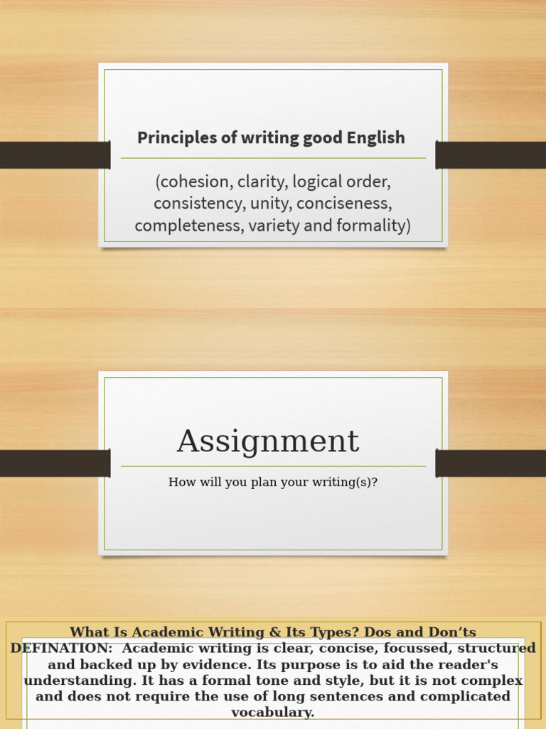 Principles of writing | PDF