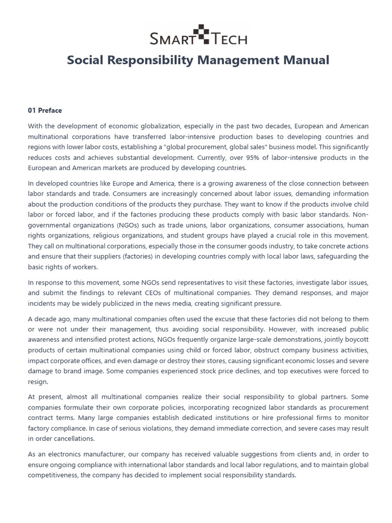 03-social-responsibility-management-manual | PDF