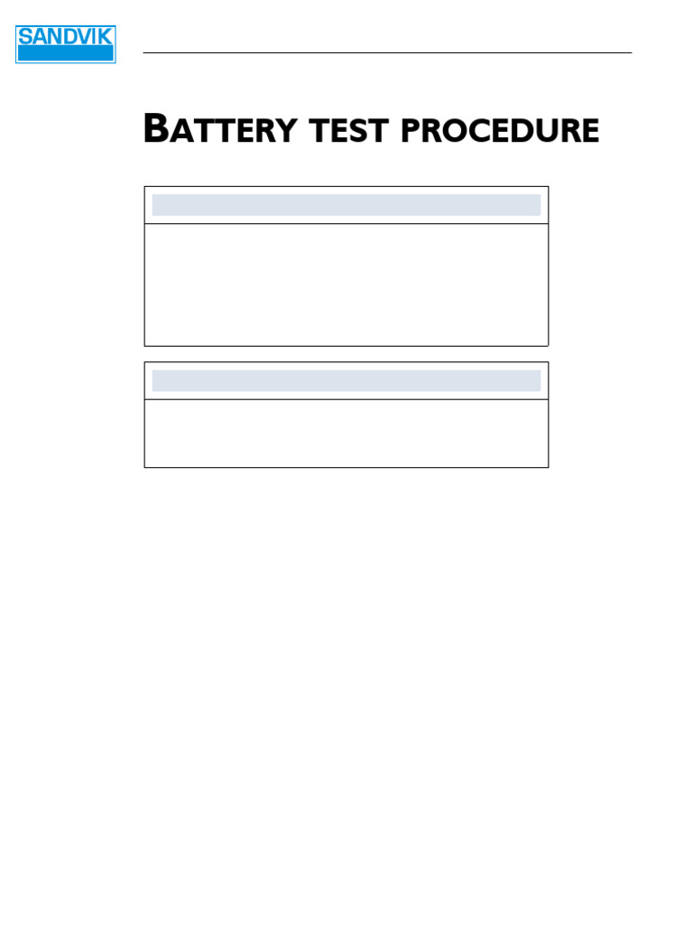 Battery Testing Procedure Guide | PDF | Battery Charger | Electricity