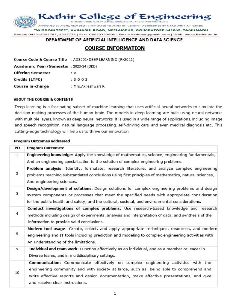 Course Info-Dl | PDF