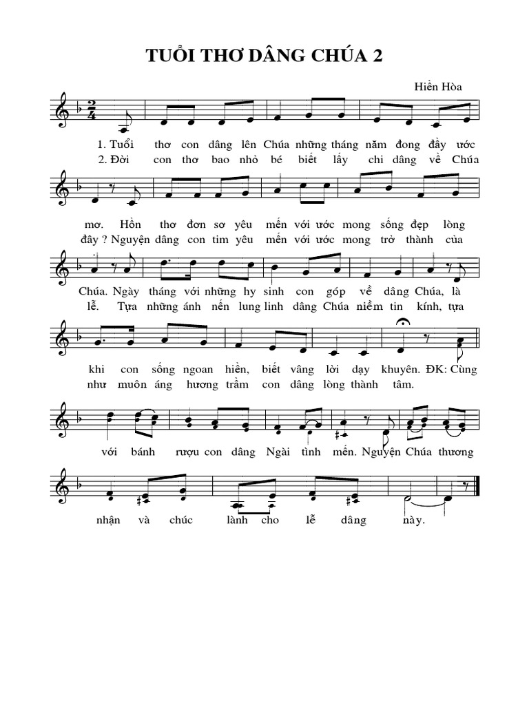 Tuoi Tho Dang Chua 2 | PDF